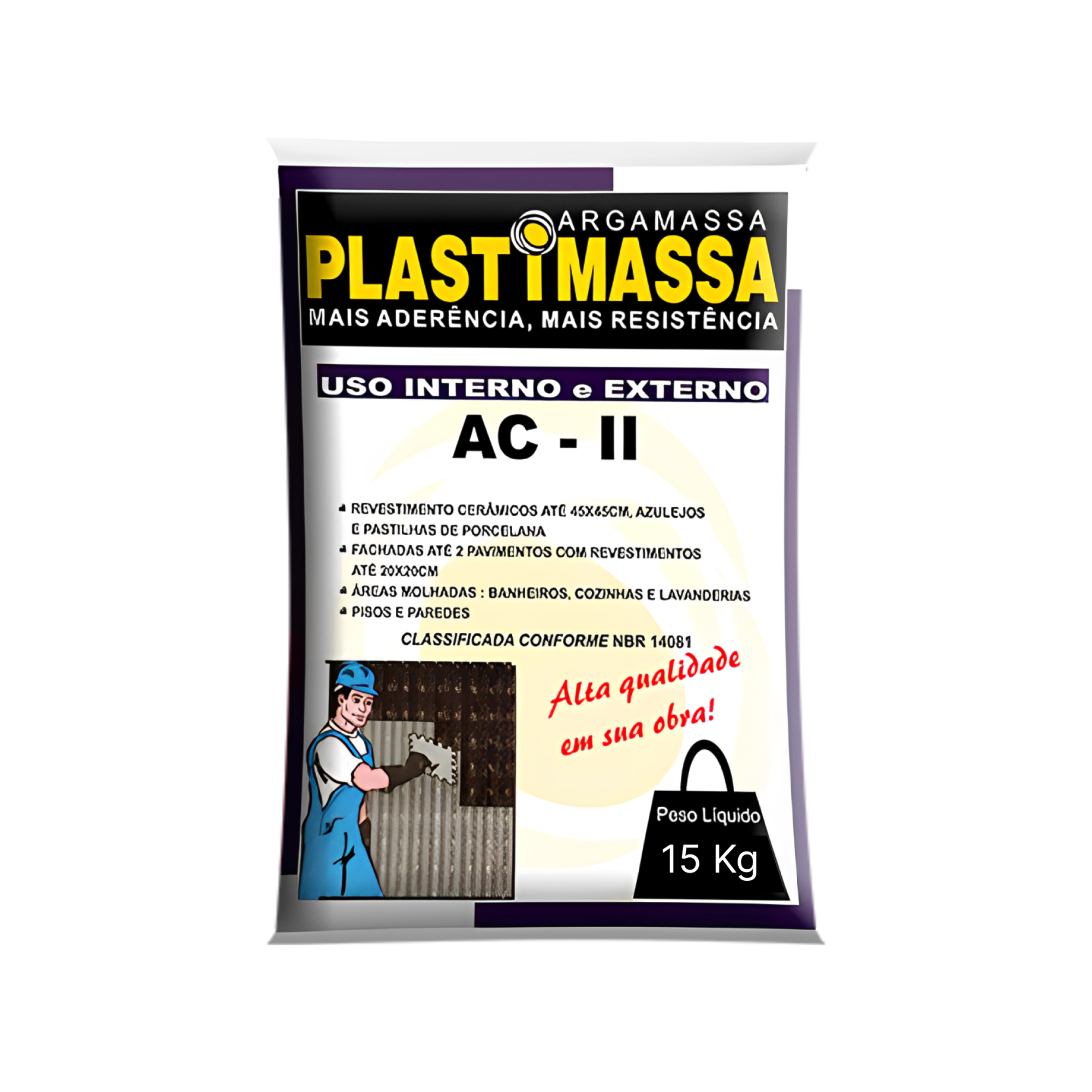 Argamassa AC 2 15kg Plastimassa - Apotiguar
