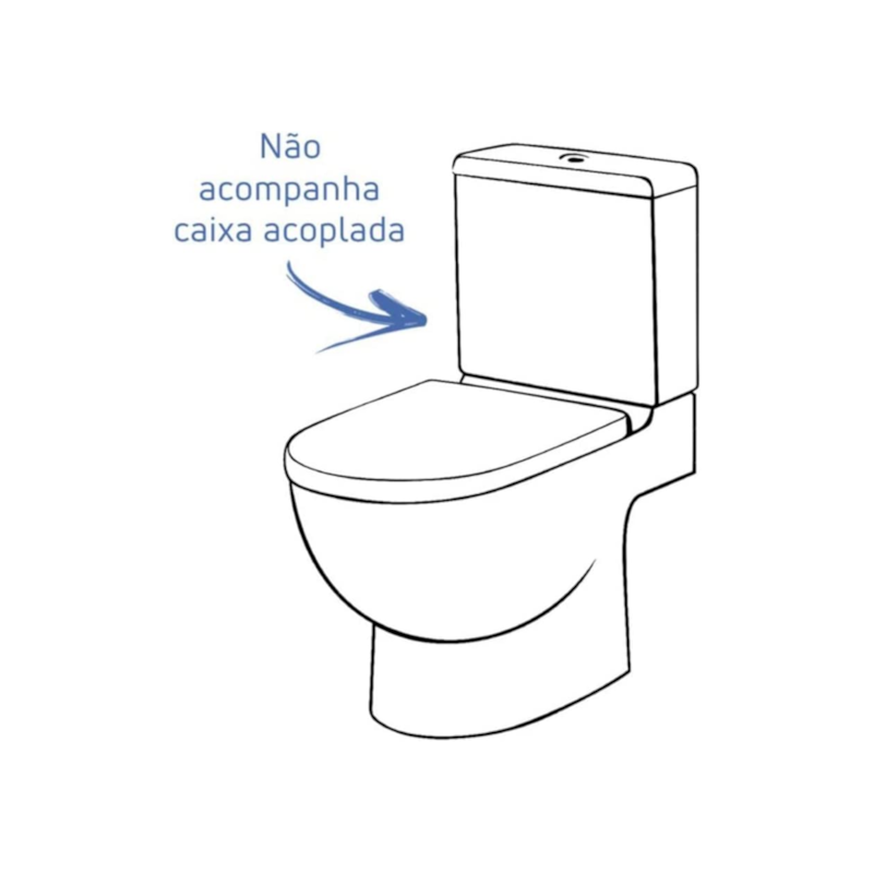 Bacia para Caixa Acoplada Studio Kids Gelo PL.106.17 Deca - Apotiguar