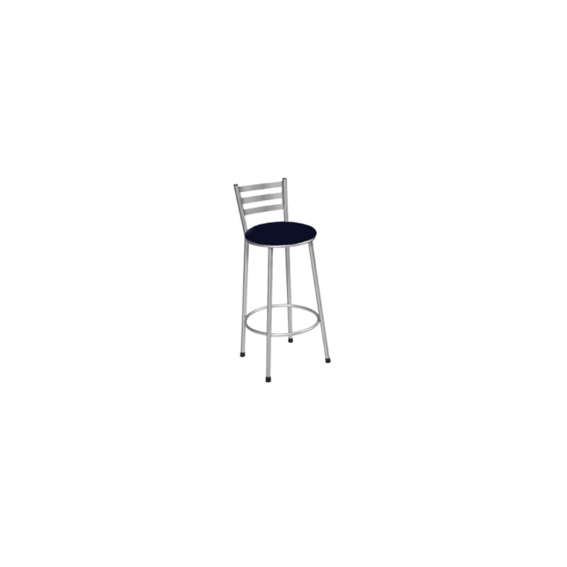 Banco Millenium 75CM Prata/Preto Metalnew - Apotiguar Banco Millenium 75CM Prata/Preto Metalnew - Apotiguar