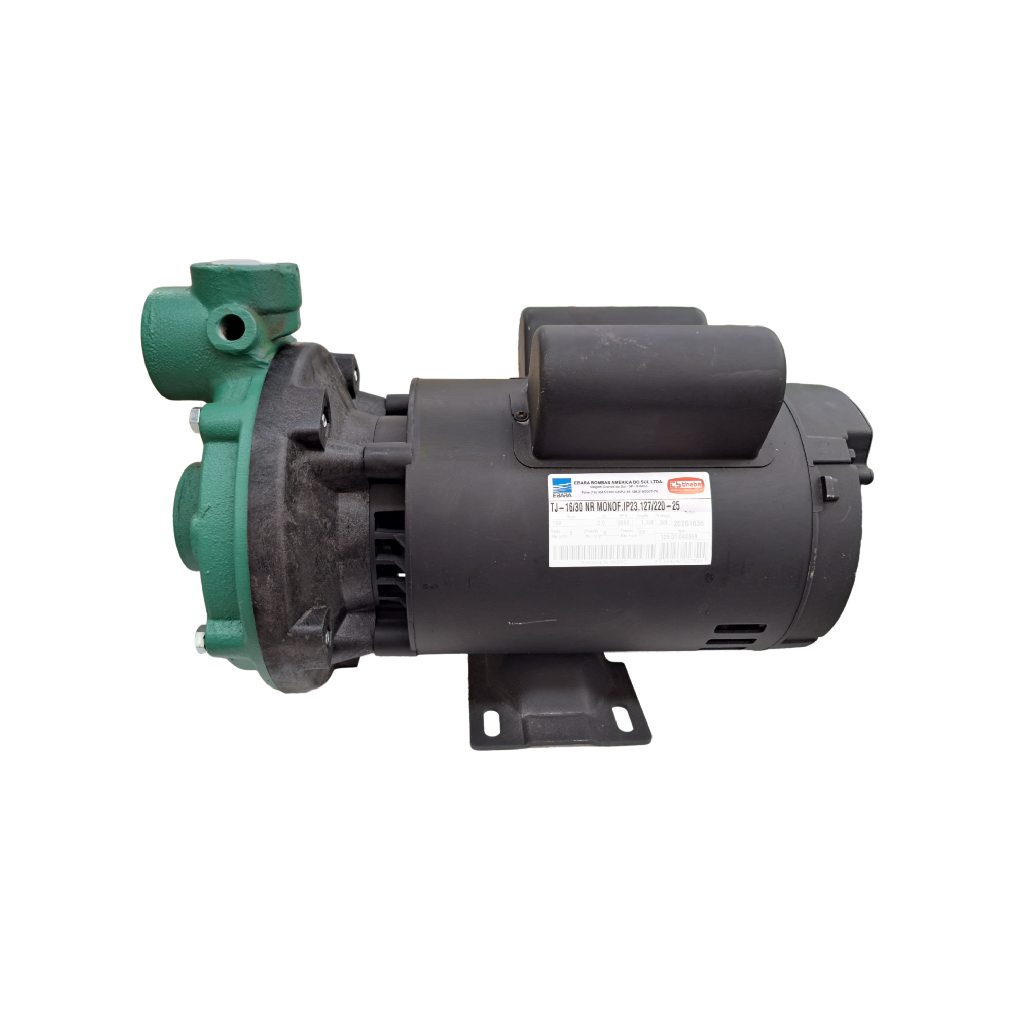Bomba Injetora 2cv TJ16/30 Monofásico Thebe Ebara - Apotiguar