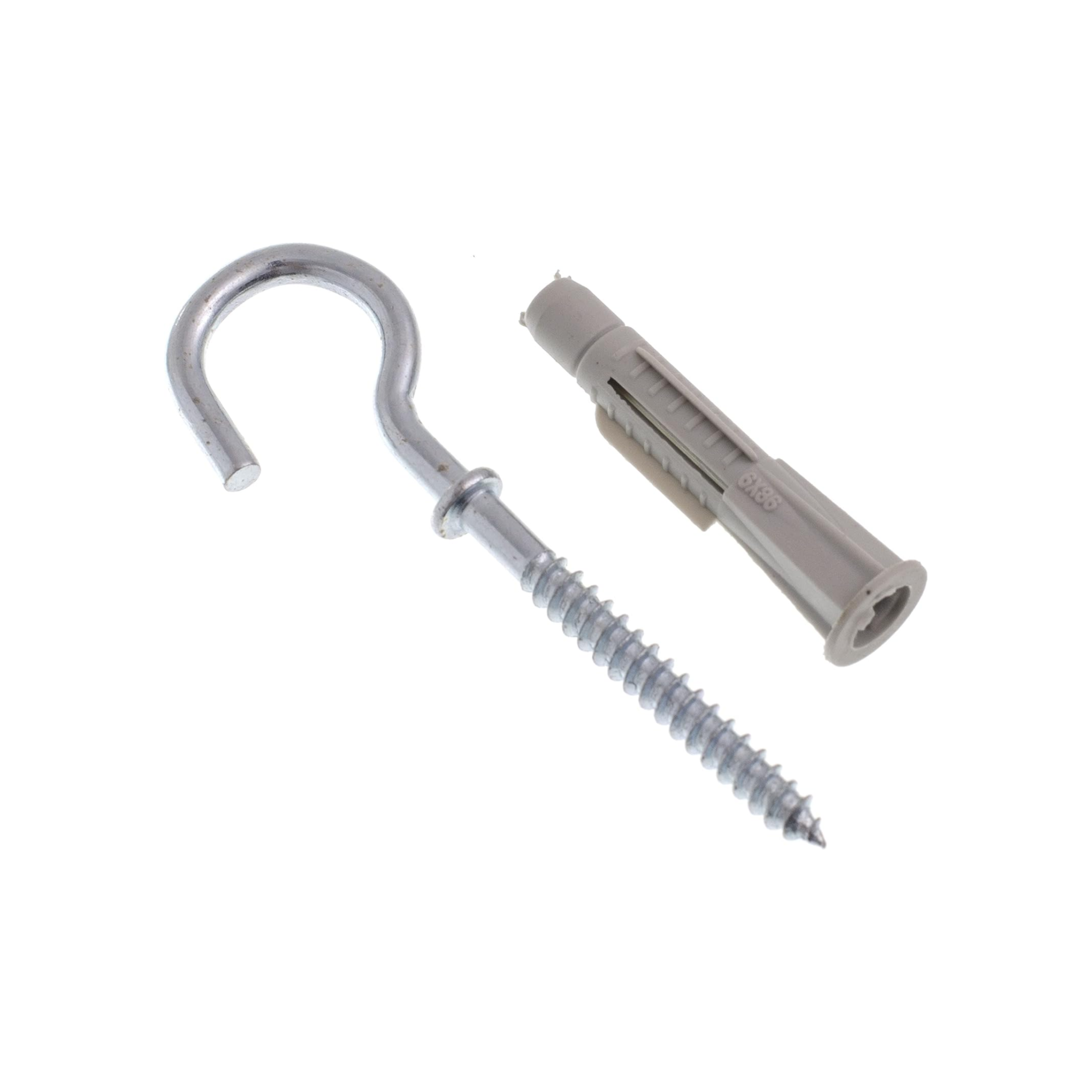 Bucha Nylon 6mm com Gancho Aço BemFixa - Apotiguar