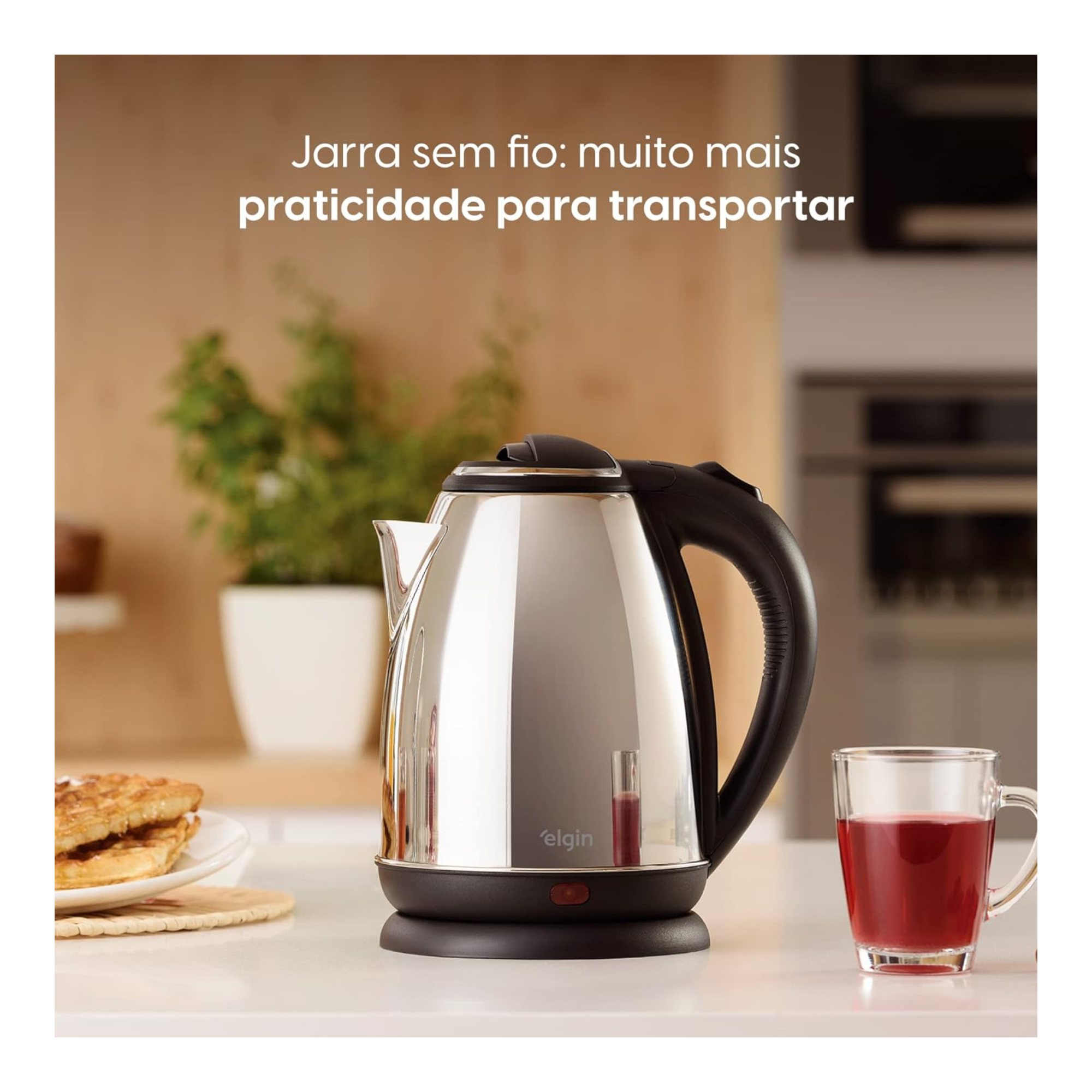 Chaleira Elétrica Inox 1,8L 1500W 220V Elgin - Apotiguar