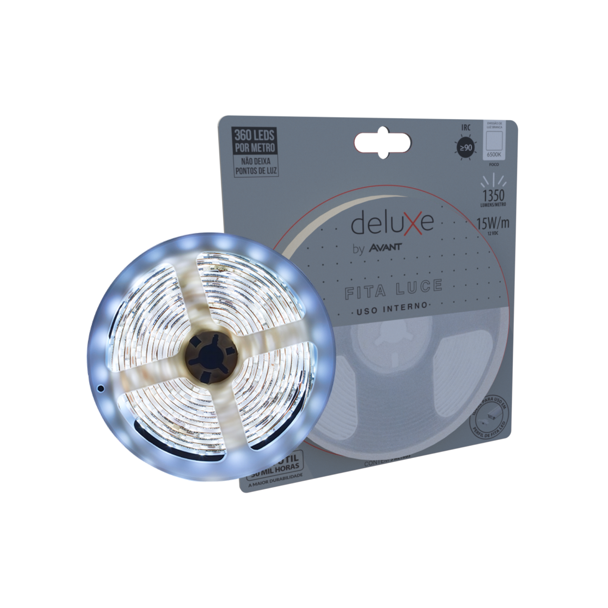 Fita LED Luce 15W/m 6500K 5 Metros 12V Avant - Apotiguar