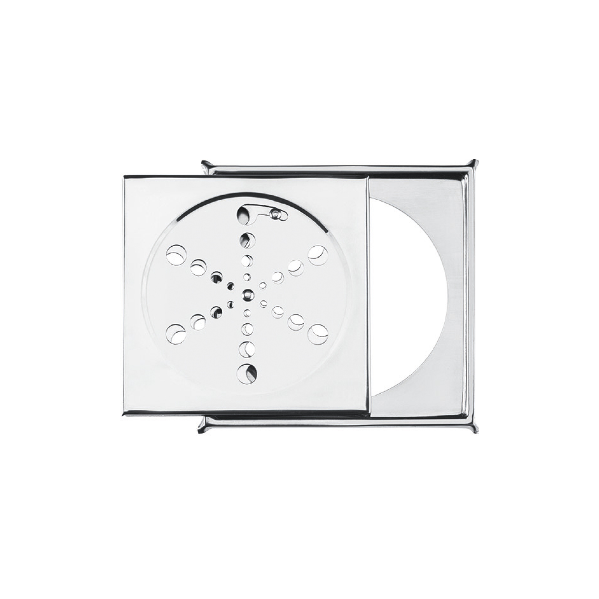 Grelha Quadrada 15x15cm Inox com Caixilho Primafer - Apotiguar