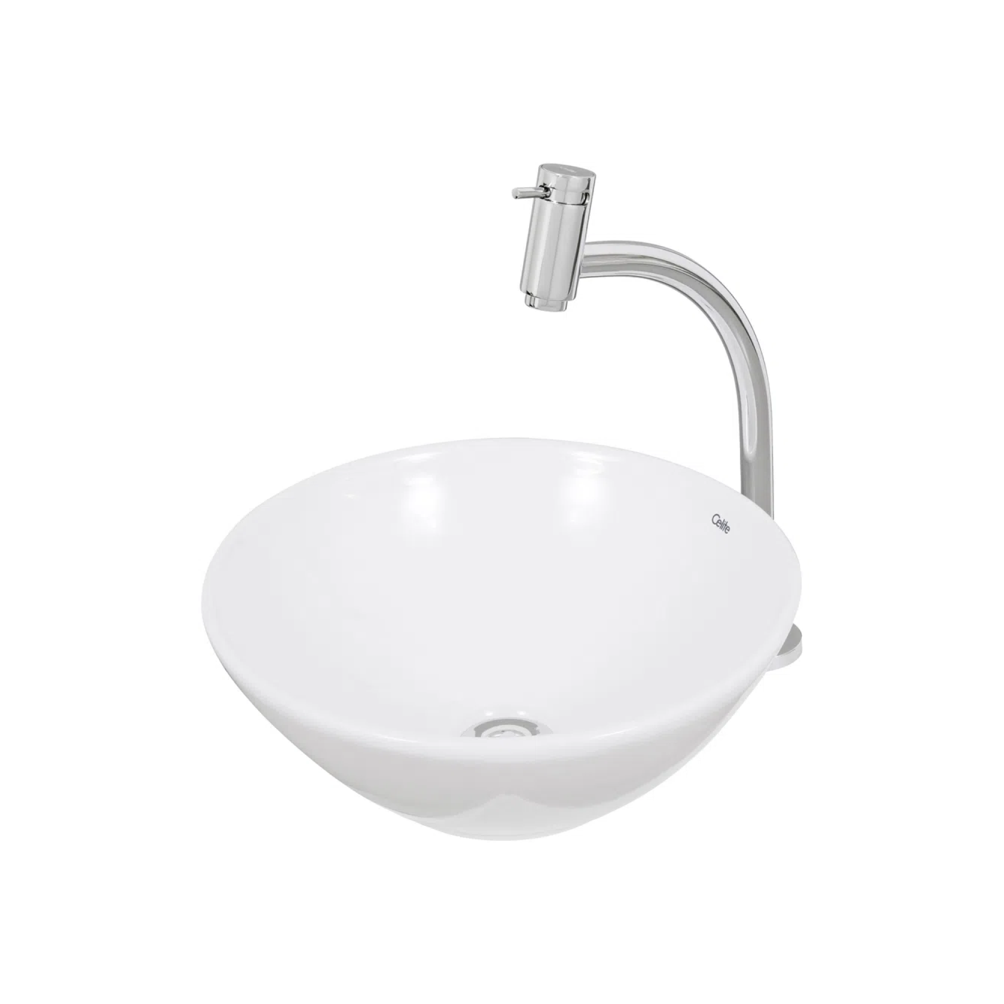 Kit Cuba e Torneira 35x35cm Basic R1 Branco Celite - Apotiguar