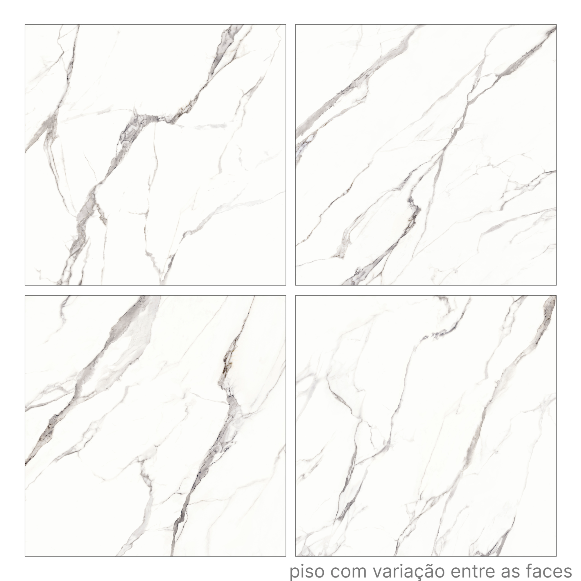 Piso 67x67cm Tipo A Íris Mate Retificado Arielle - 2,71m² - Apotiguar