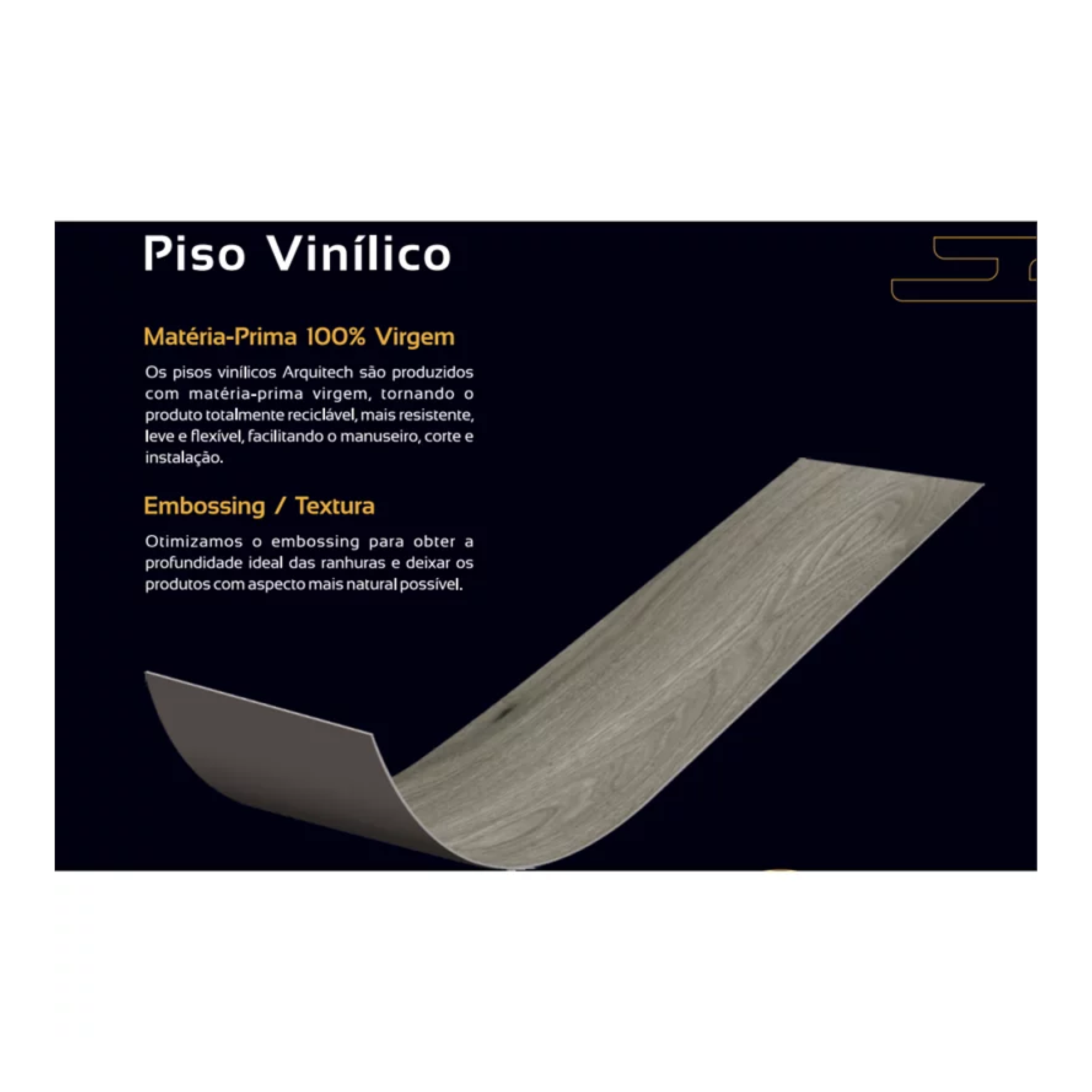 Piso Vinílico 18,4x122cm Magno Juliette Arquitech - Apotiguar