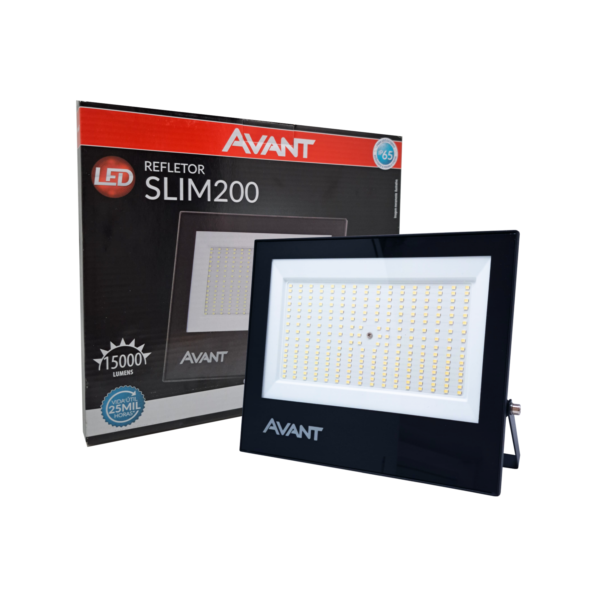 Refletor LED 200w Slim 6500K Avant - Apotiguar