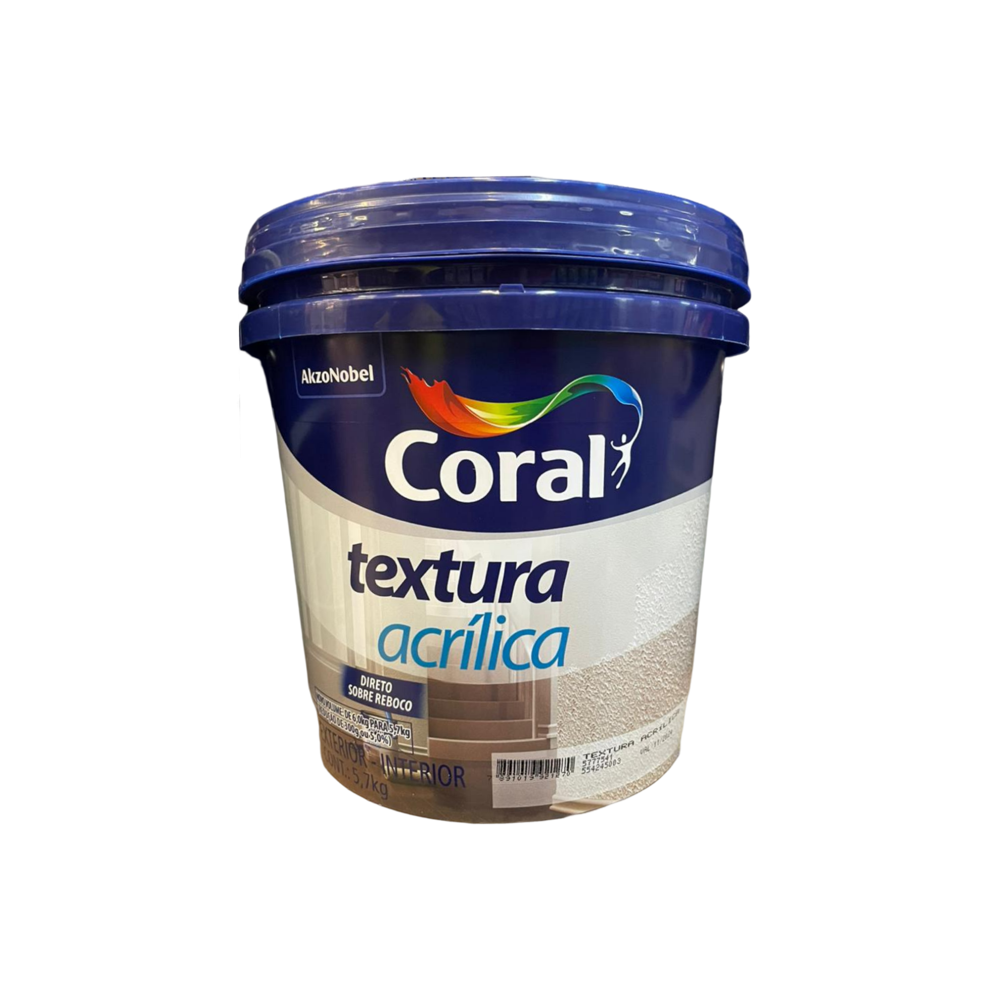 Textura Acrílica Balde 5,7kg Coral - Apotiguar