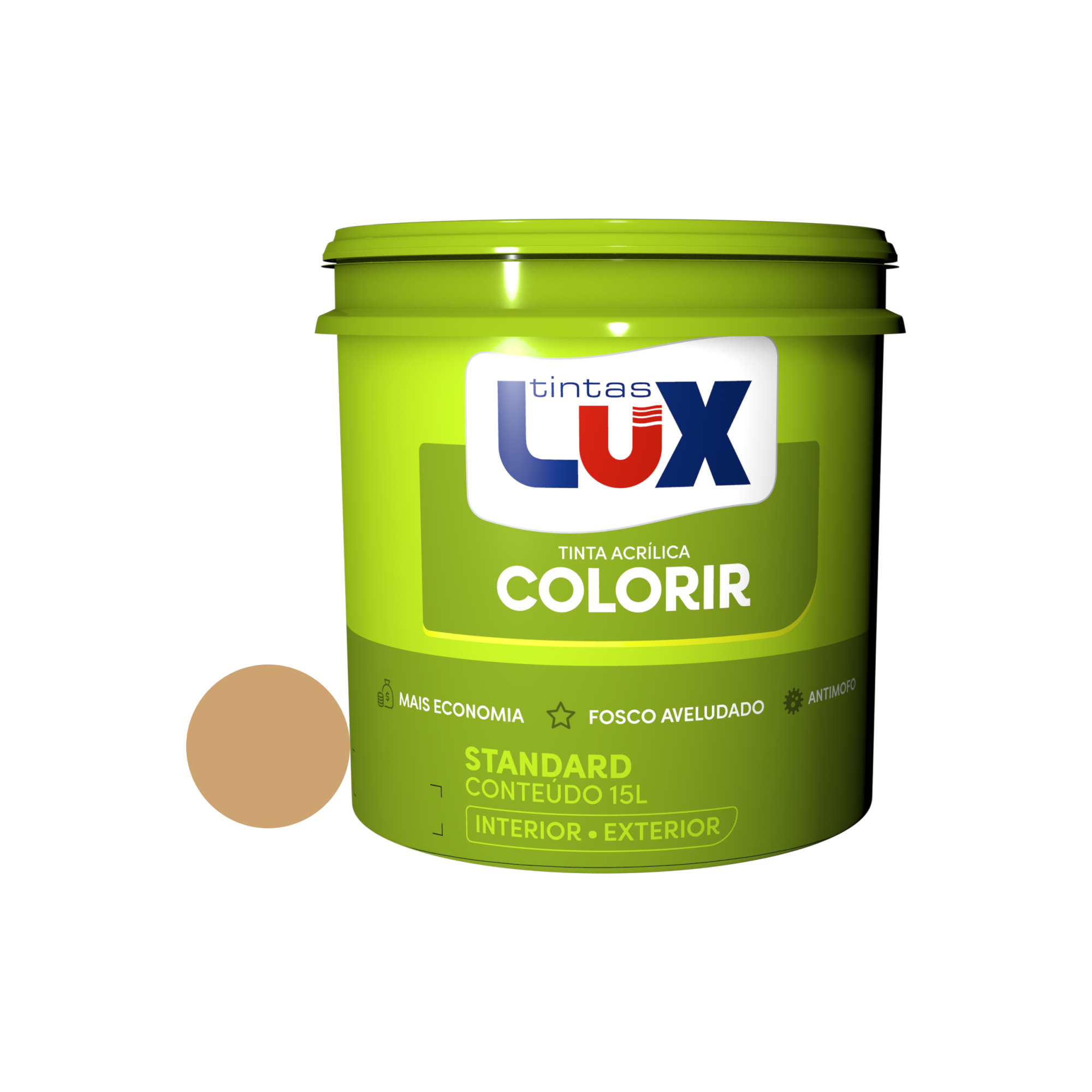 Tinta Acrílica Colorir Areia 15L Lux - Apotiguar