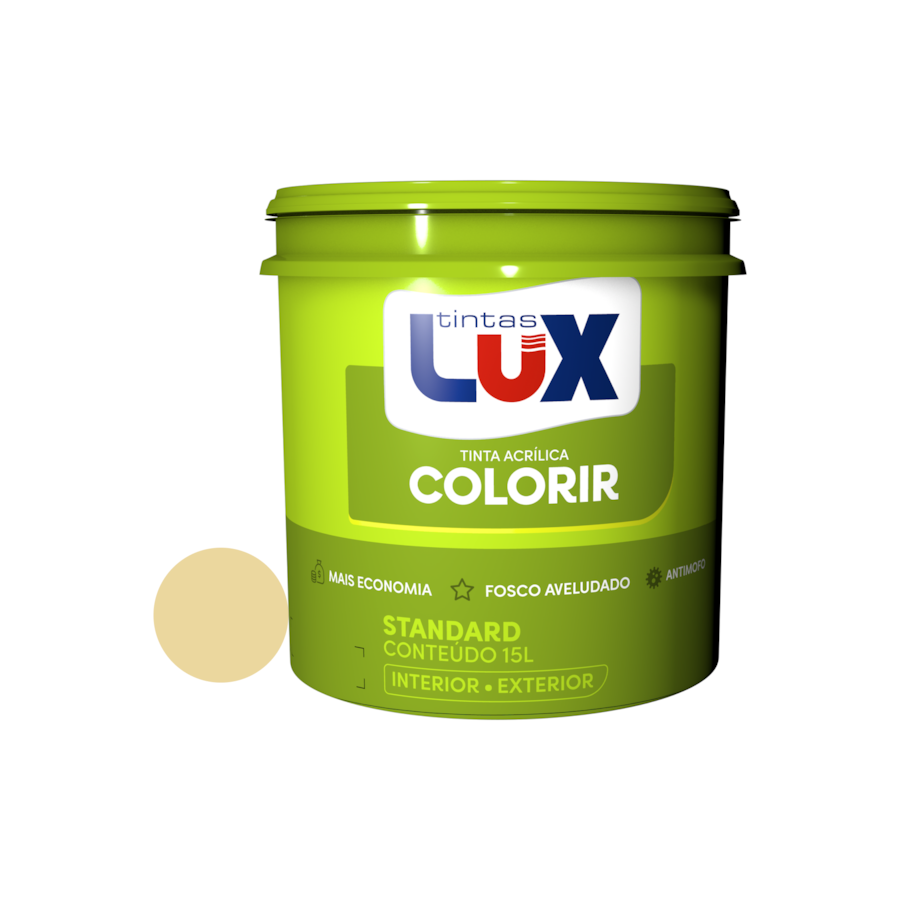 Tinta Acrílica Colorir Marfim 15L Lux - Apotiguar