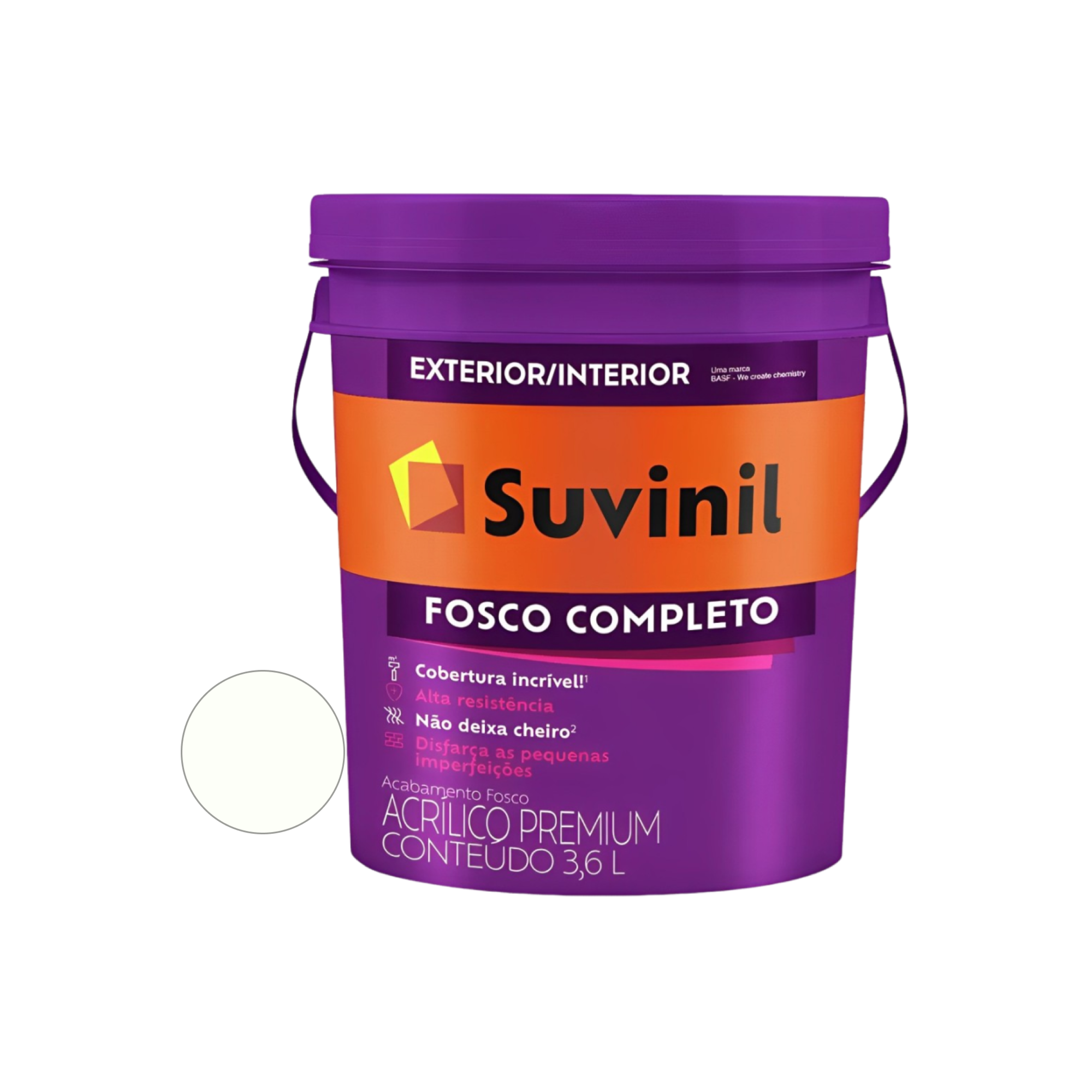 Tinta Acrílica Fosco Completo Branco Neve 3,6L Suvinil - Apotiguar
