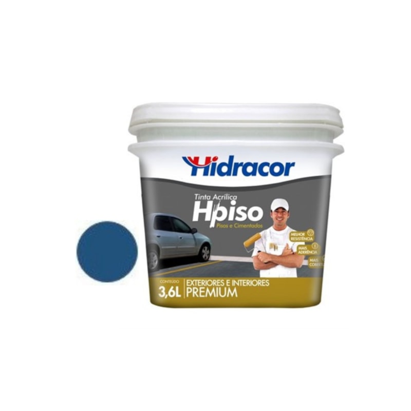 Tinta Acrílica Hpiso Azul 3.6L Hidracor - Apotiguar