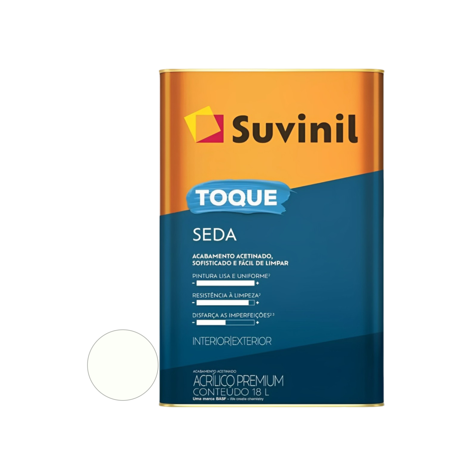 Tinta Acrílica Toque de Seda Branco Neve 18L Suvinil - Apotiguar