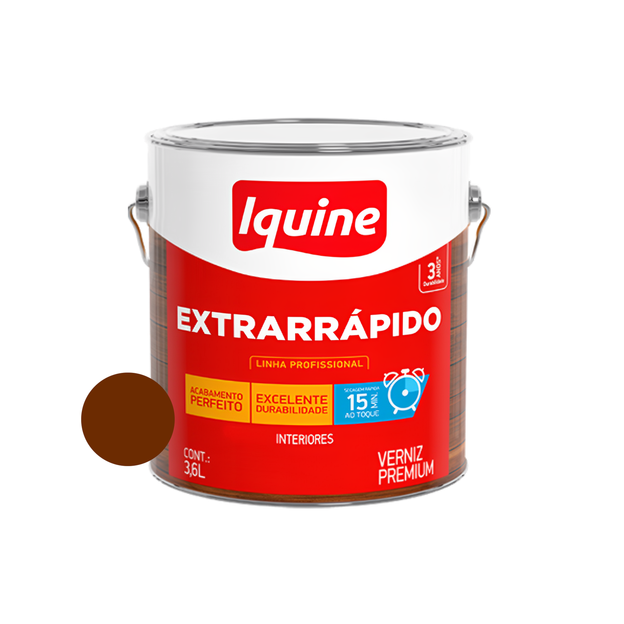 Verniz Extra Rápido Imbuia 3,6L Iquine - Apotiguar